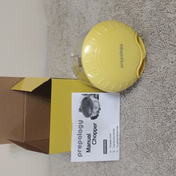 Prepology | Kitchen | Nib Prepology Manual Chopper In Yellow | Poshmark